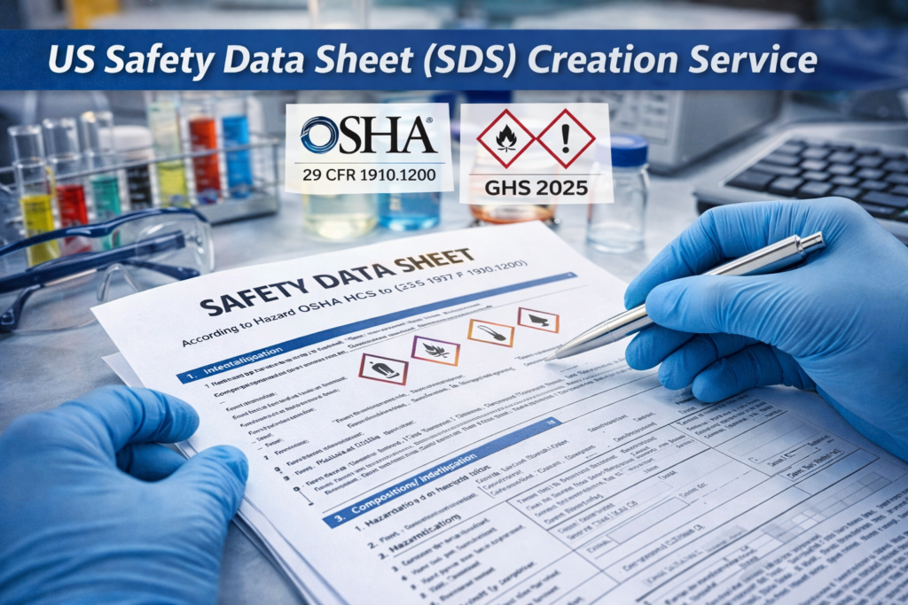 SDS Creation Service | US OSHA & GHS Compliance
